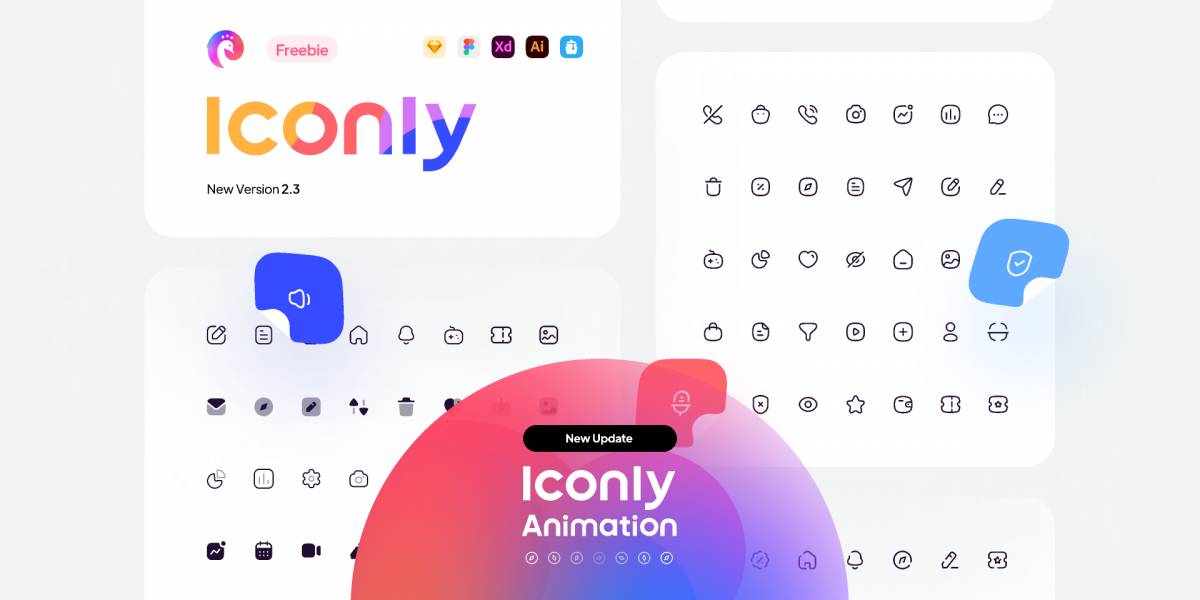 Iconly 2 - Essential icons figma | UI4Free