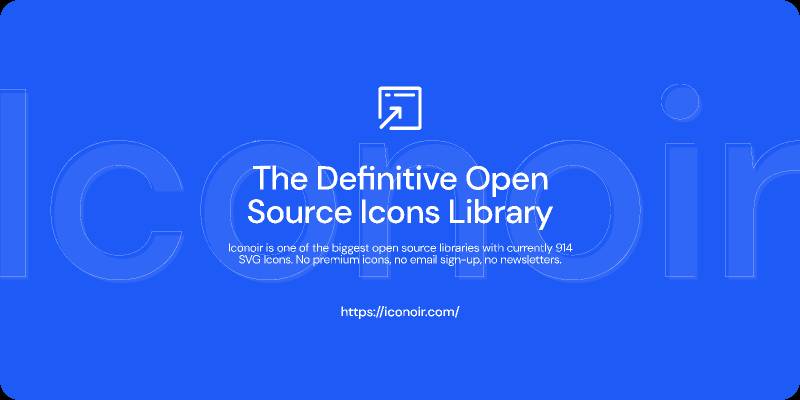 Iconoir The Definitive Open Source Icons Library Figma | UI4Free