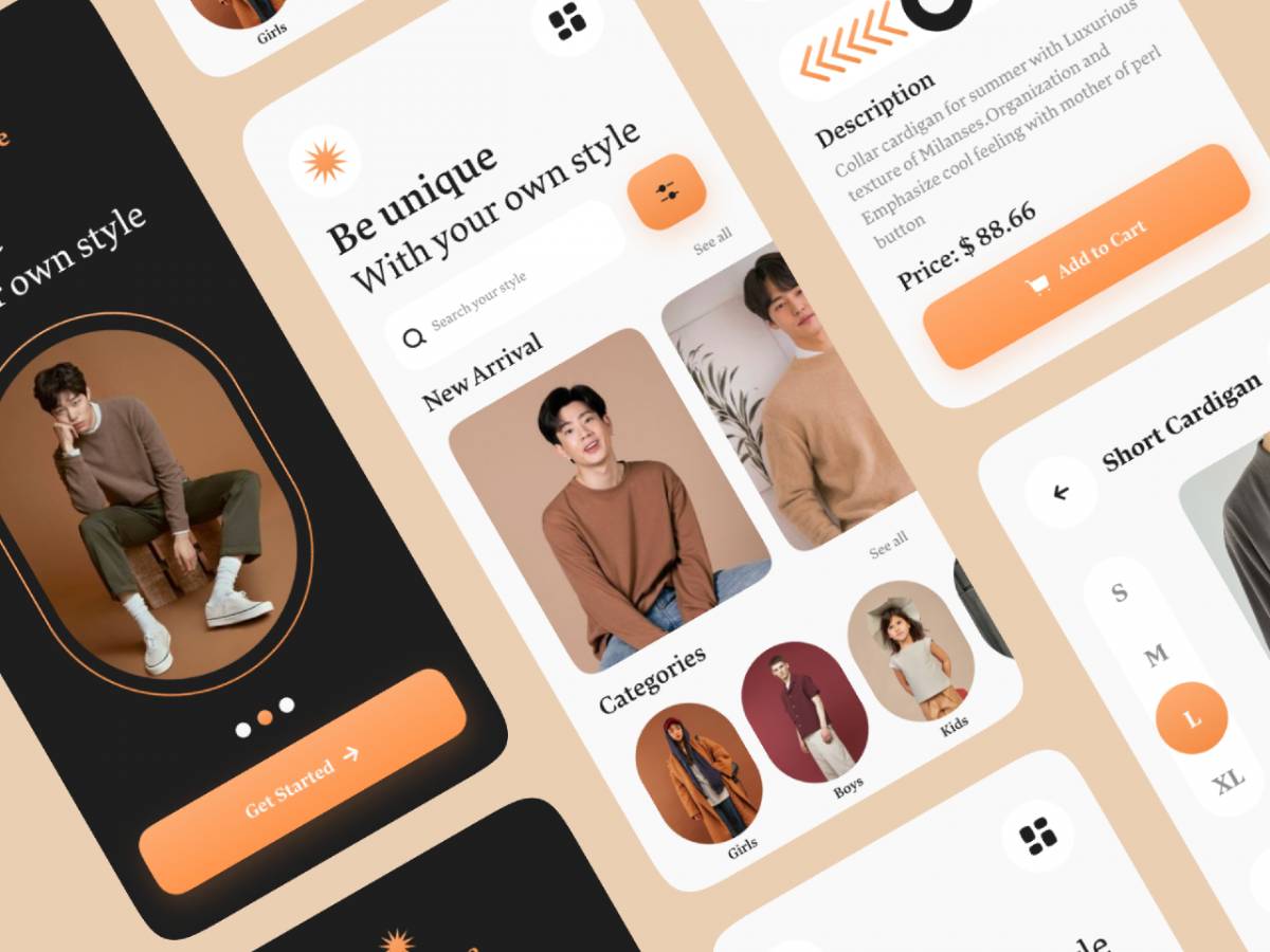 Ideate Design - E-Commerce app Figma Template | UI4Free