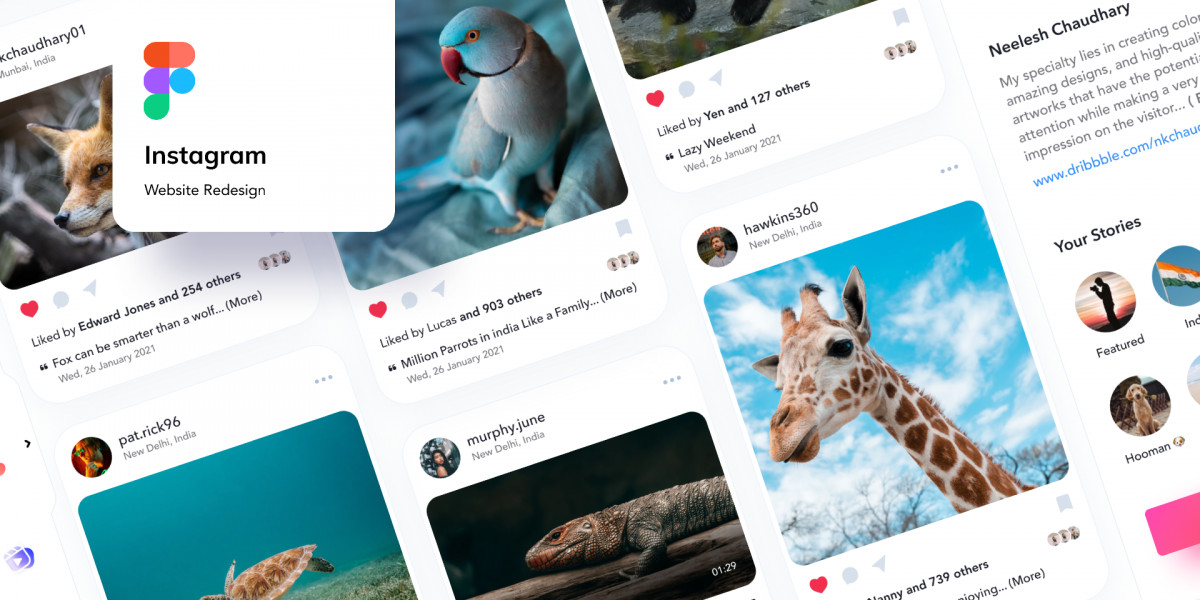 Instagram - Light Figma Design | UI4Free