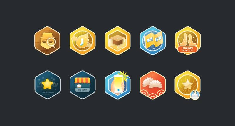 Instant Badge (Community) Figma Illustration | UI4Free