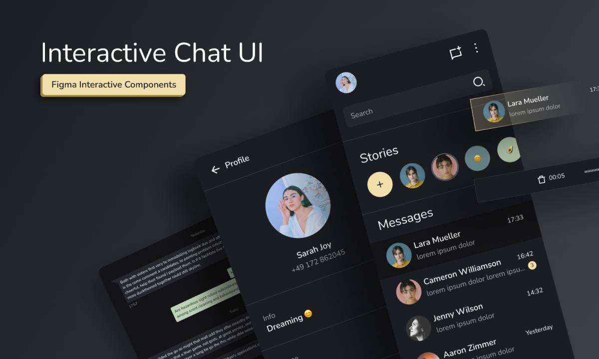 Interactive Chat UI Figma Template UI4Free Interactive Chat UI Figma Template UI4Free