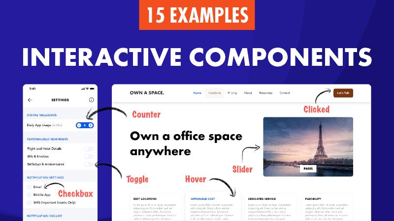 Interactive Components figma | UI4Free