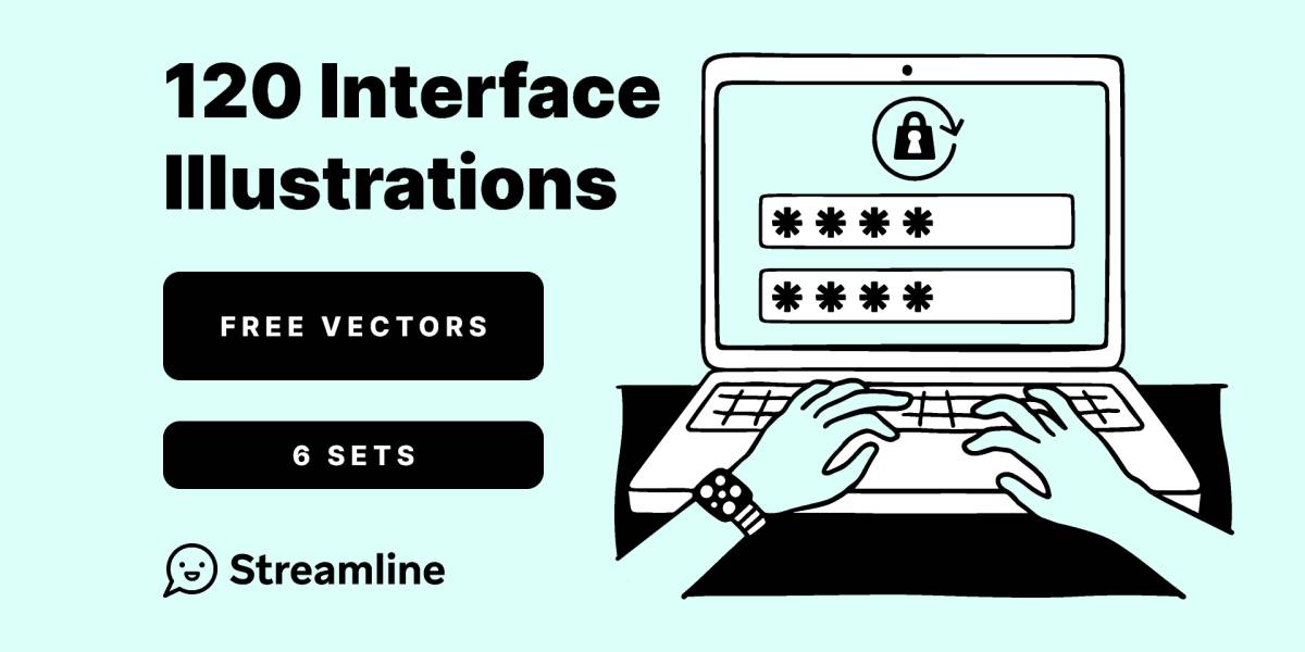 Interface Illustrations Free set Figma Resource | UI4Free