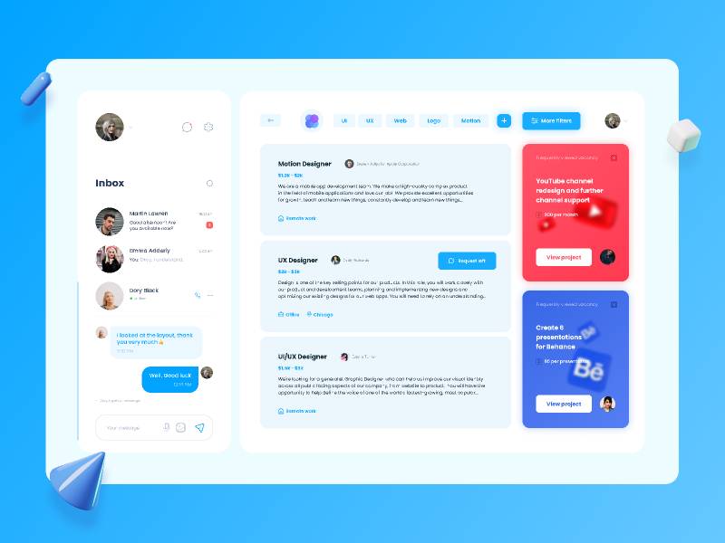 Freelance UI Kits - Free Download on UI4Free
