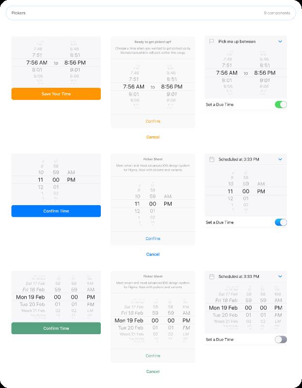 iOS components kit | UI4Free