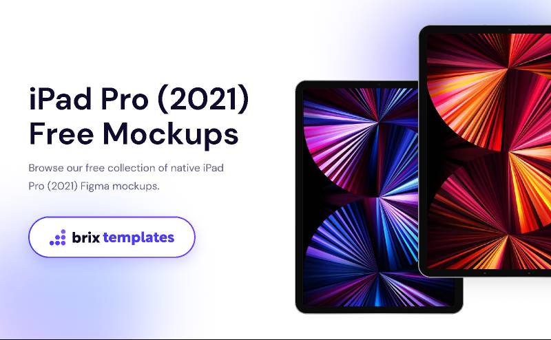 iPad Pro (2021) Free Mockups BRIX Templates | UI4Free