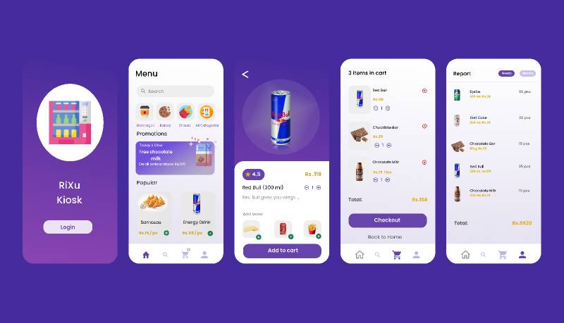 Kiosk Mobile Store Figma Template | UI4Free