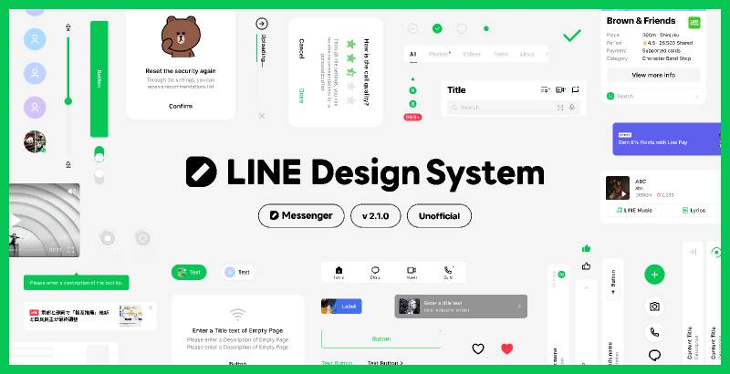 LINE Design System - Messenger (Unofficial) Figma Template | UI4Free