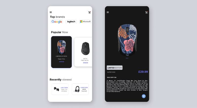 Logitech App Shop Figma Template | UI4Free