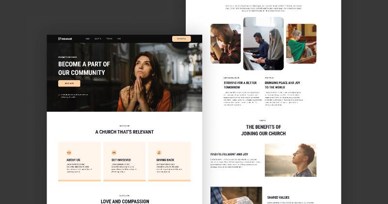 Love And Compassion Figma Website Template | UI4Free