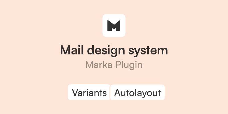 Mail design system Figma template | UI4Free