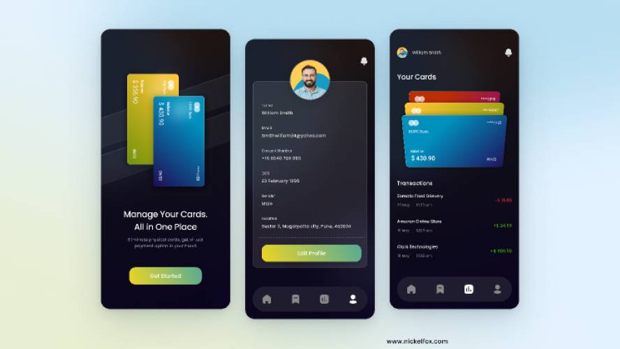 Notely Note App Figma Mobile Template - Ui4free.com