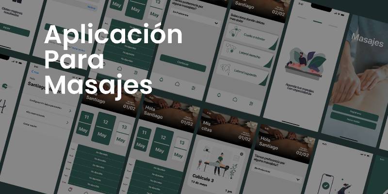Massage app figma mobile ui kit | UI4Free