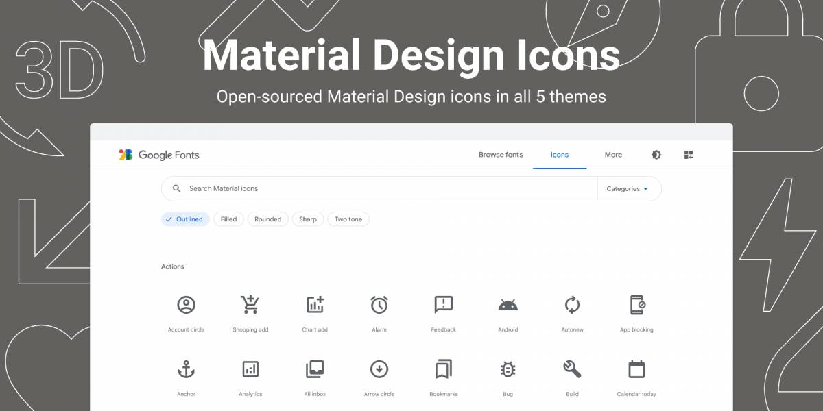Material Design Icons Figma Template | UI4Free