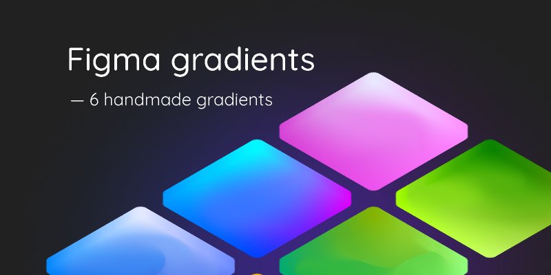 Mesh gradients 6 handmade figma ui kit | UI4Free