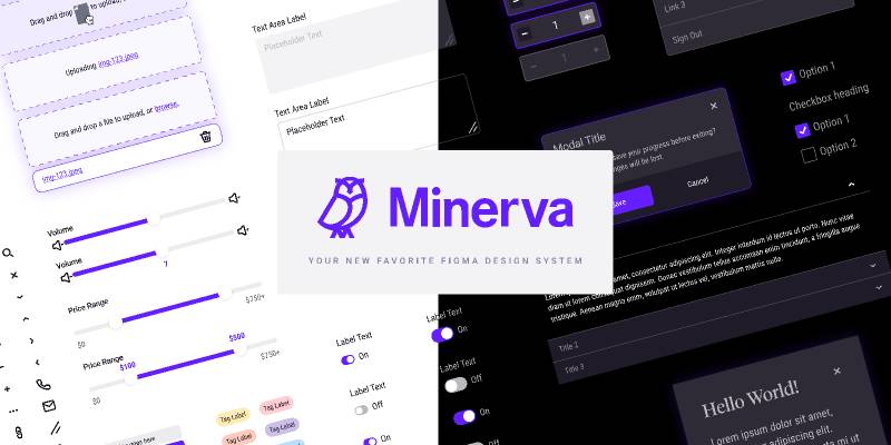 Minerva Figma Design System | UI4Free