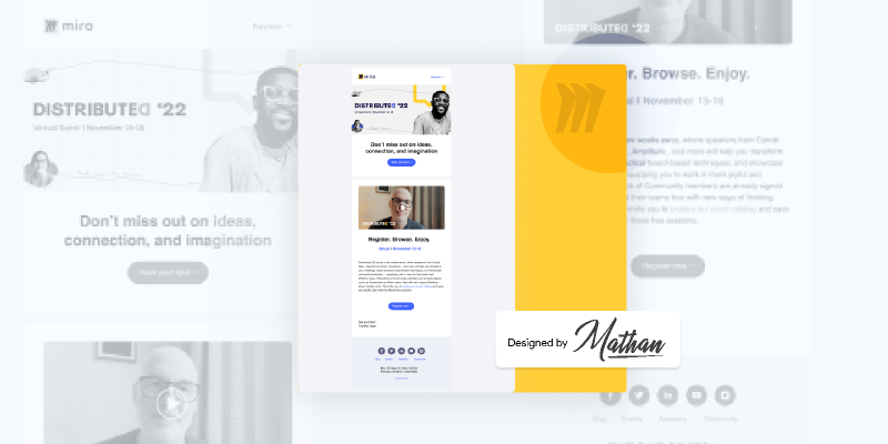 Miro Email template free download | UI4Free