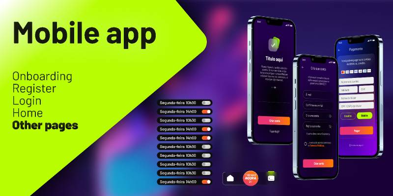 Mobile App - Connect - Onboarding/ login pages Figma Mobile Ui Kit ...