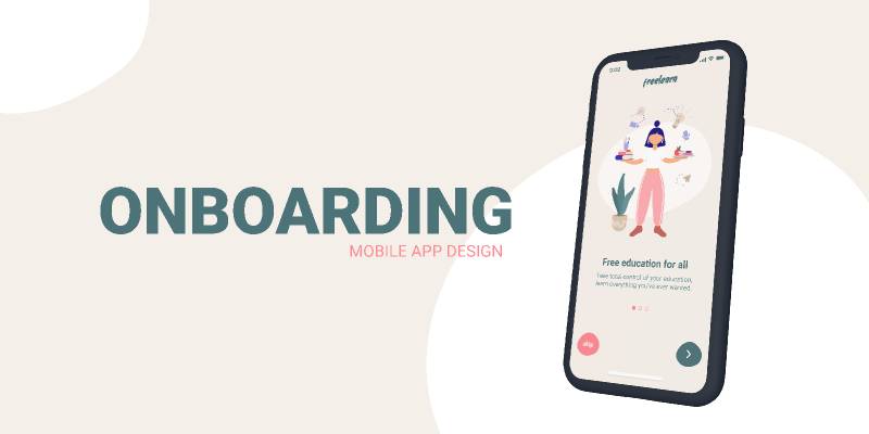 Mobile app onboarding Figma Template | UI4Free
