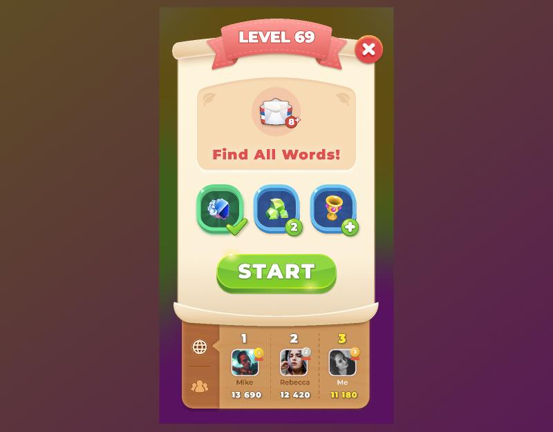 Mobile Game UI Figma - Ui4free.com