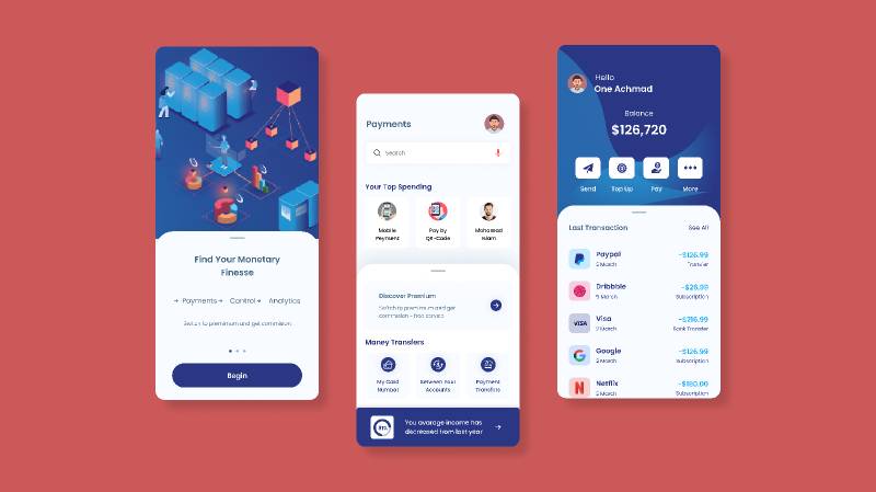 MoneyTransferApp - Figma Mobile Template | UI4Free