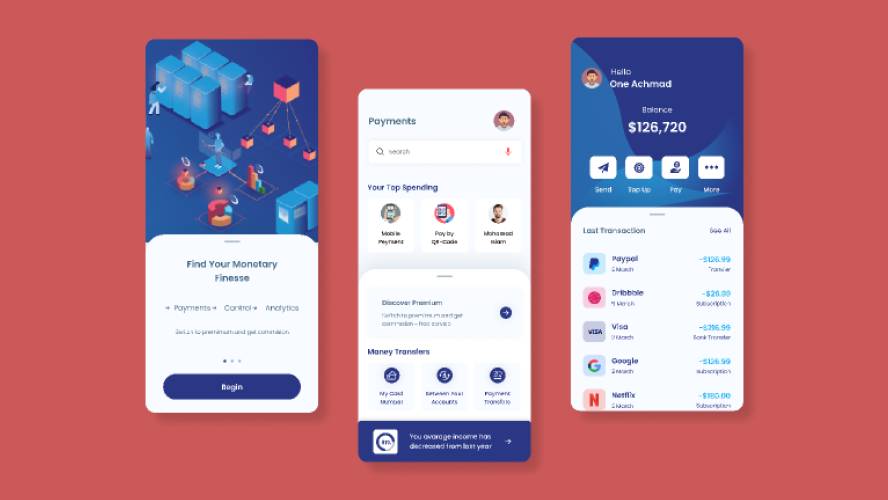 Wallpaper app UI Figma Mobile Template - Ui4free.com