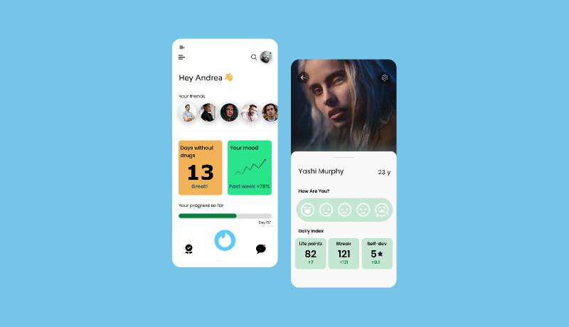 Mood Tracker Figma Mobile Template | UI4Free