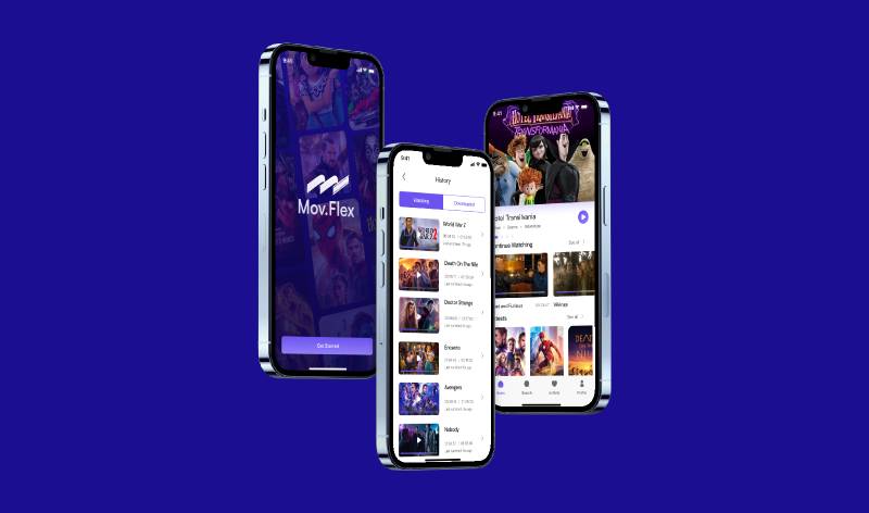 Mov.Flex Figma Movie app UI Kit | UI4Free