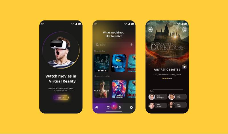 Movie App Figma Free Mobile Template | UI4Free