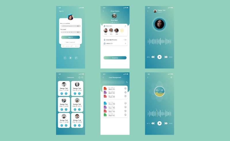 Music Player Figma Mobile App | UI4Free