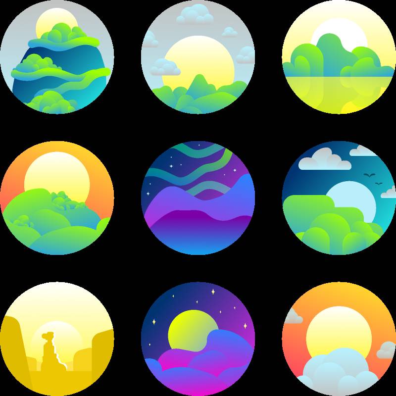 Nature illustration Figma | UI4Free