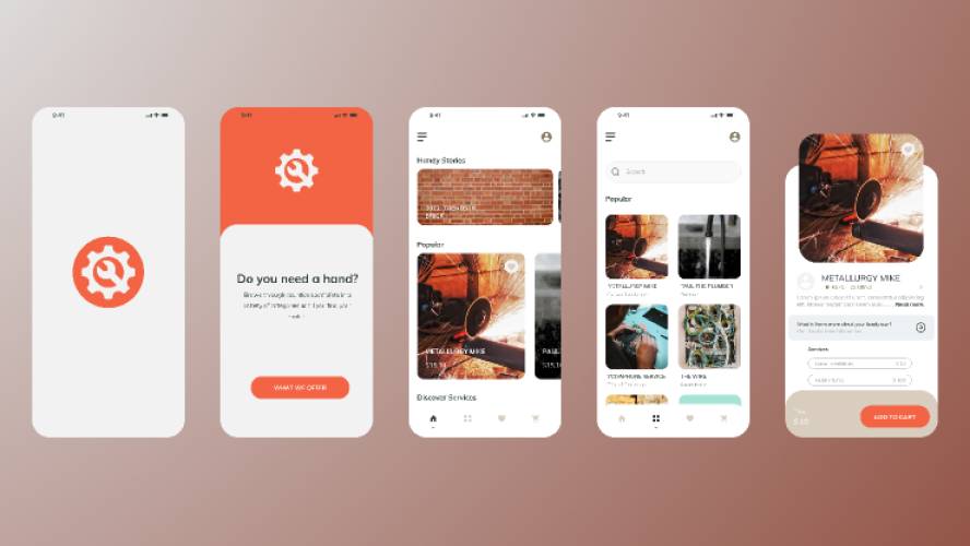 Blog App UI Figma Mobile Template - Ui4free.com