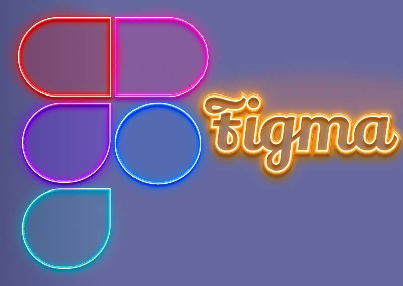 Neon Figma Logo Free | UI4Free