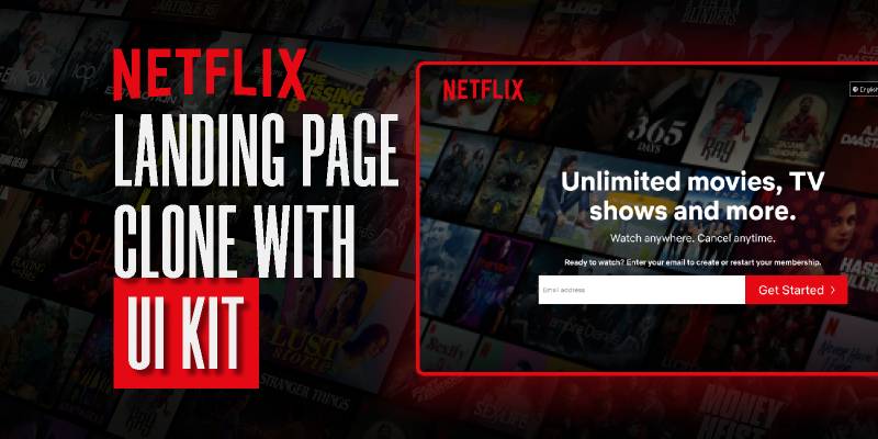 Netflix Landing Page UI Clone Figma Template | UI4Free Netflix Landing Page UI Clone Figma Template | UI4Free