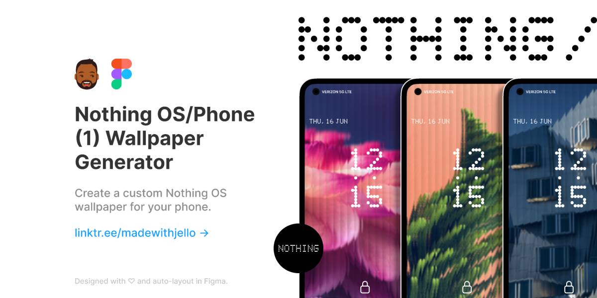 Nothing OS/Phone (1) Wallpaper Generator Figma Ui Kit | UI4Free