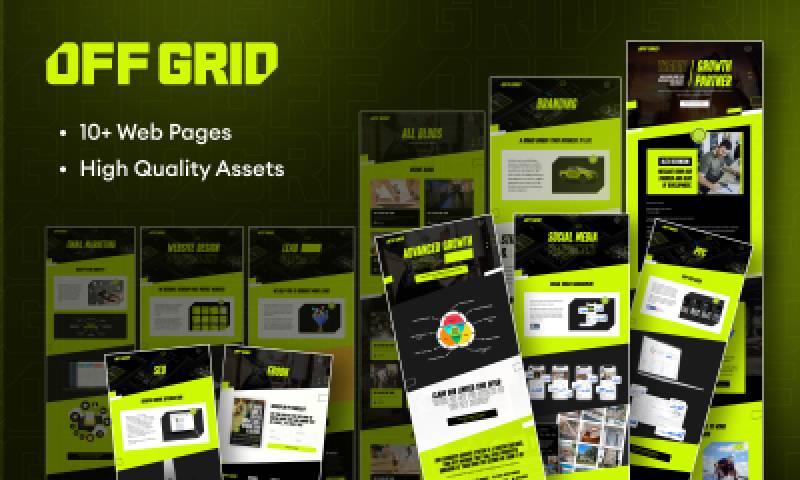 OFFGRID Digital Australia Website - Figma Website Template | UI4Free