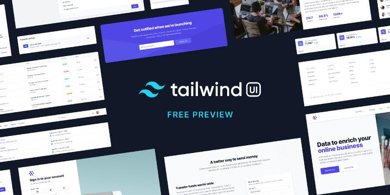 Official Tailwind UI Figma Kit - Free Preview figma free | UI4Free