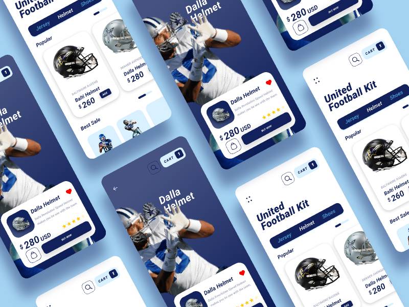 Online Sport Shop - Free Figma Mobile Template | UI4Free