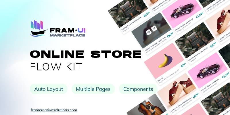 Online Store Flow Kit Figma Ui Kit | UI4Free