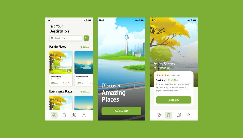 Online Tour Booking Design Figma Template | UI4Free