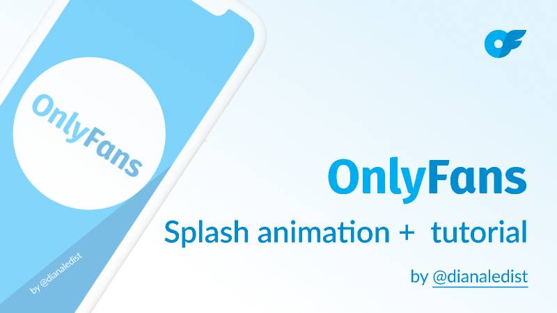 OnlyFans Splash Animation + tutorial Figma Template | UI4Free