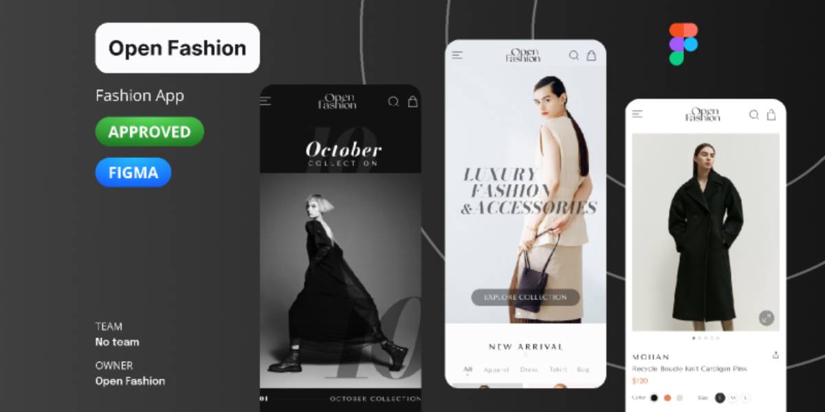 Open Fashion Figma Fashion Mobile App | UI4Free