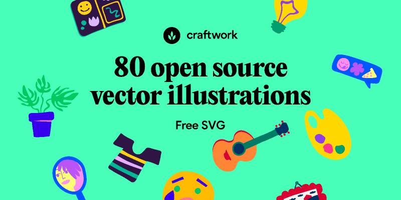 Open Stickers from Craftwork Figma Template | UI4Free