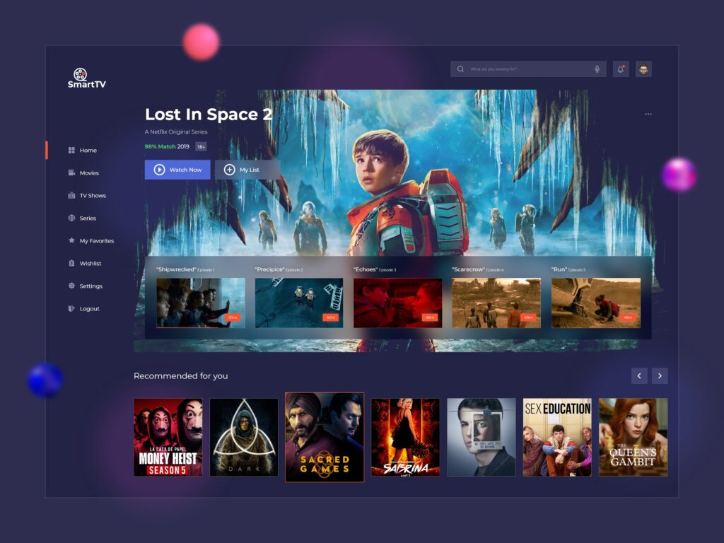 OTT Platform UI Design | UI4Free