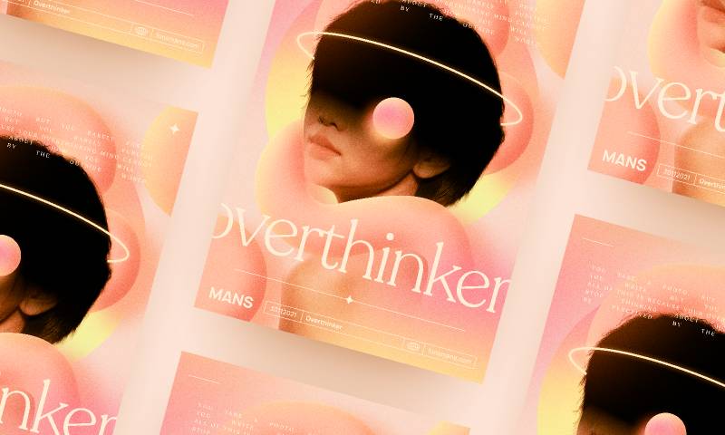 Overthinker Visual Experiment Figma Illustration | UI4Free