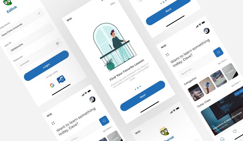 Parrot Cover Only Figma Template | UI4Free
