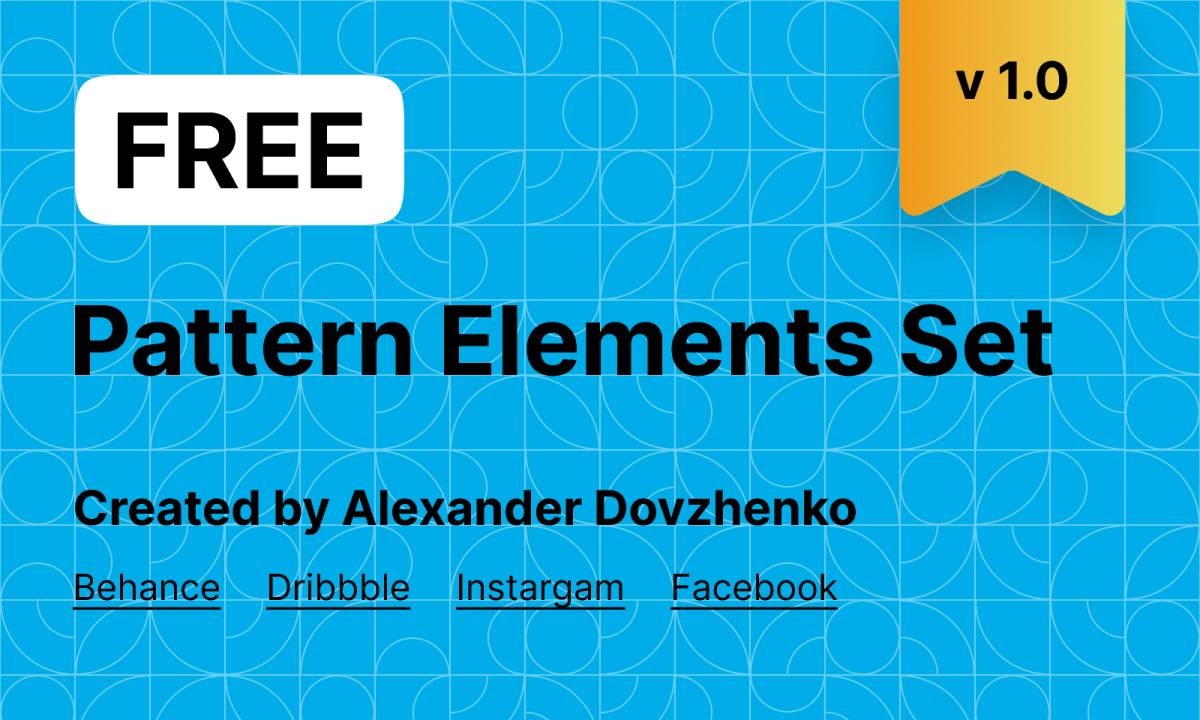 Pattern Elements Set Figma Template - Ui4free.com