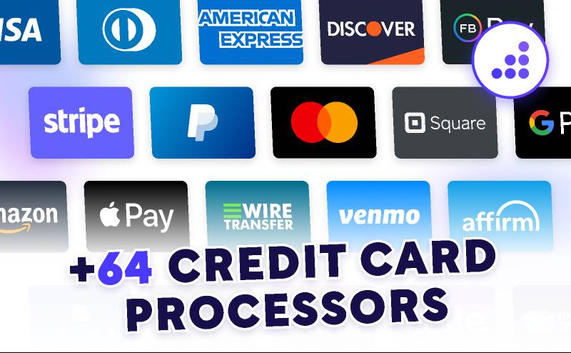 Payment Methods & Credit Card Processors Figma Template | UI4Free