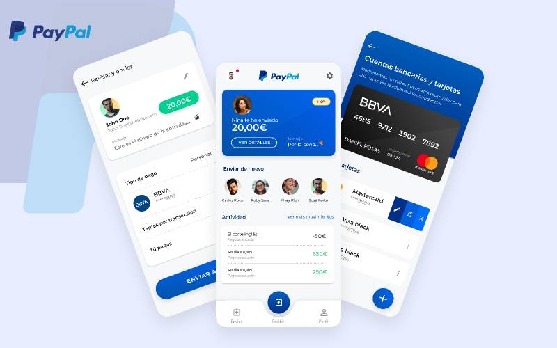 Paypal App Redesign UI Figma Mobile Ui Kit | UI4Free